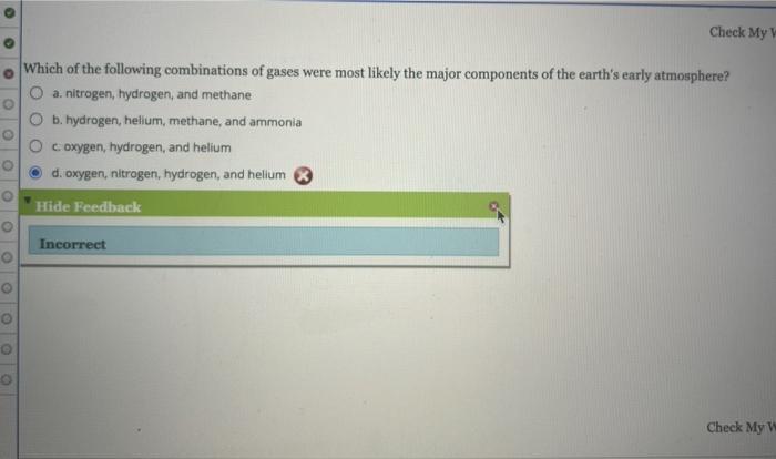 Solved Which of the following combinations of gases were | Chegg.com