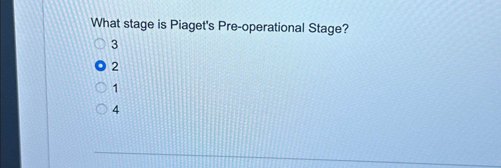 Solved What stage is Piaget's Pre-operational Stage?3214 | Chegg.com