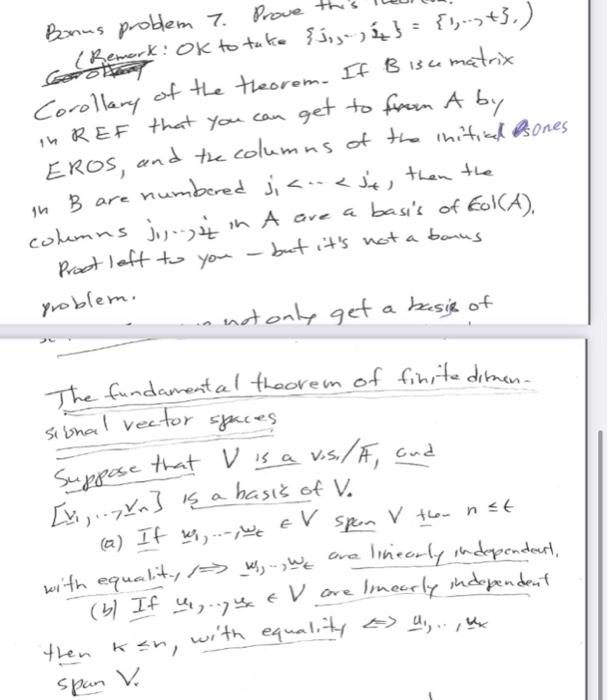 Solved Bonus problem 7. Prove this {j,…,j2}={1,…,+}.) | Chegg.com