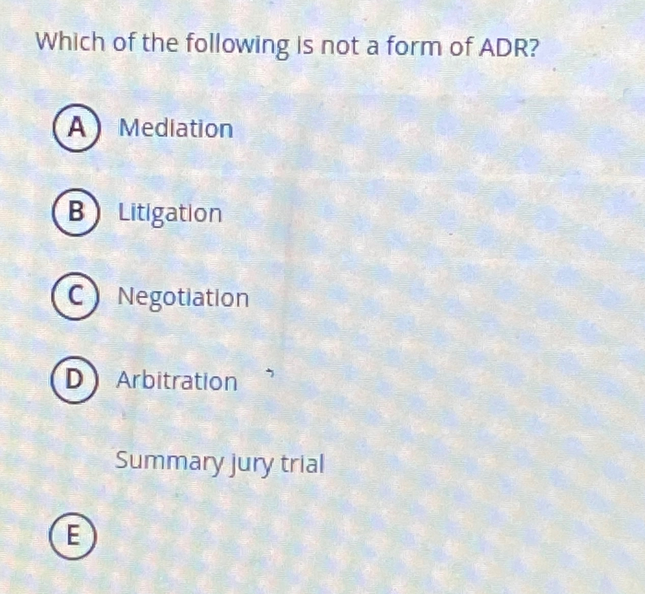 Solved Which of the following is not a form of | Chegg.com