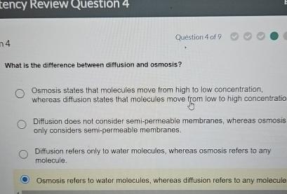 Solved 4Question 4 ﻿of 9What is the difference between | Chegg.com
