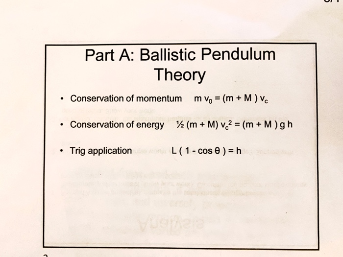 Solved 1 Ballistics Lab Worksheet Part A (Ballistic | Chegg.com