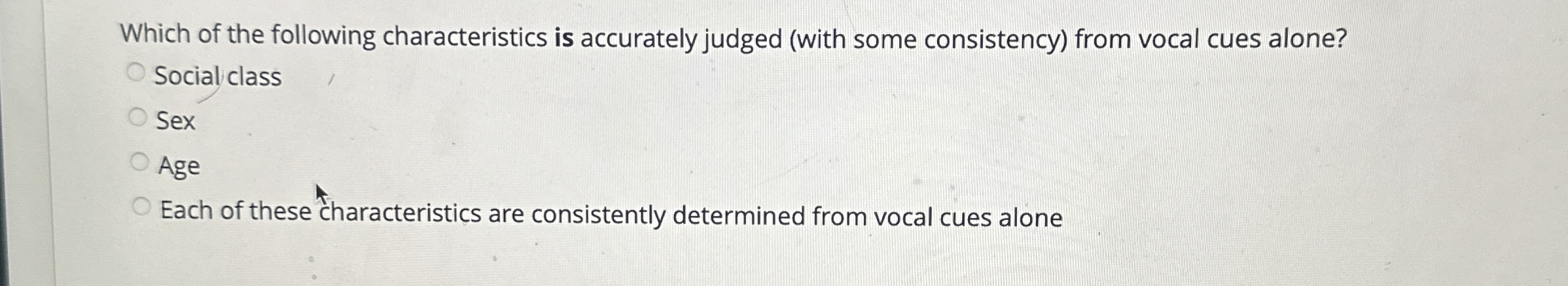 Solved Which of the following characteristics is accurately | Chegg.com