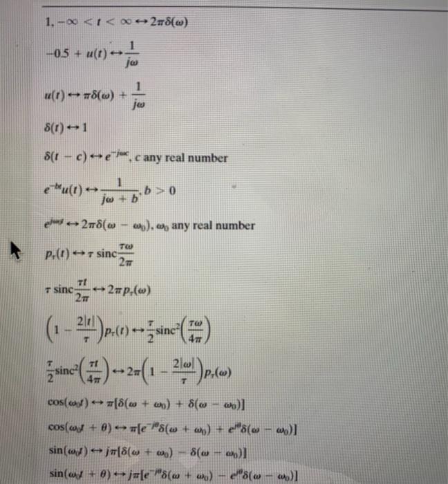 Property Transform Pair/Property Linearity Right or | Chegg.com