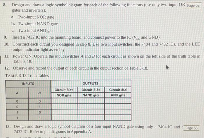 Solved 1 Design And Draw A Logic Symbol Diagram For Each Of