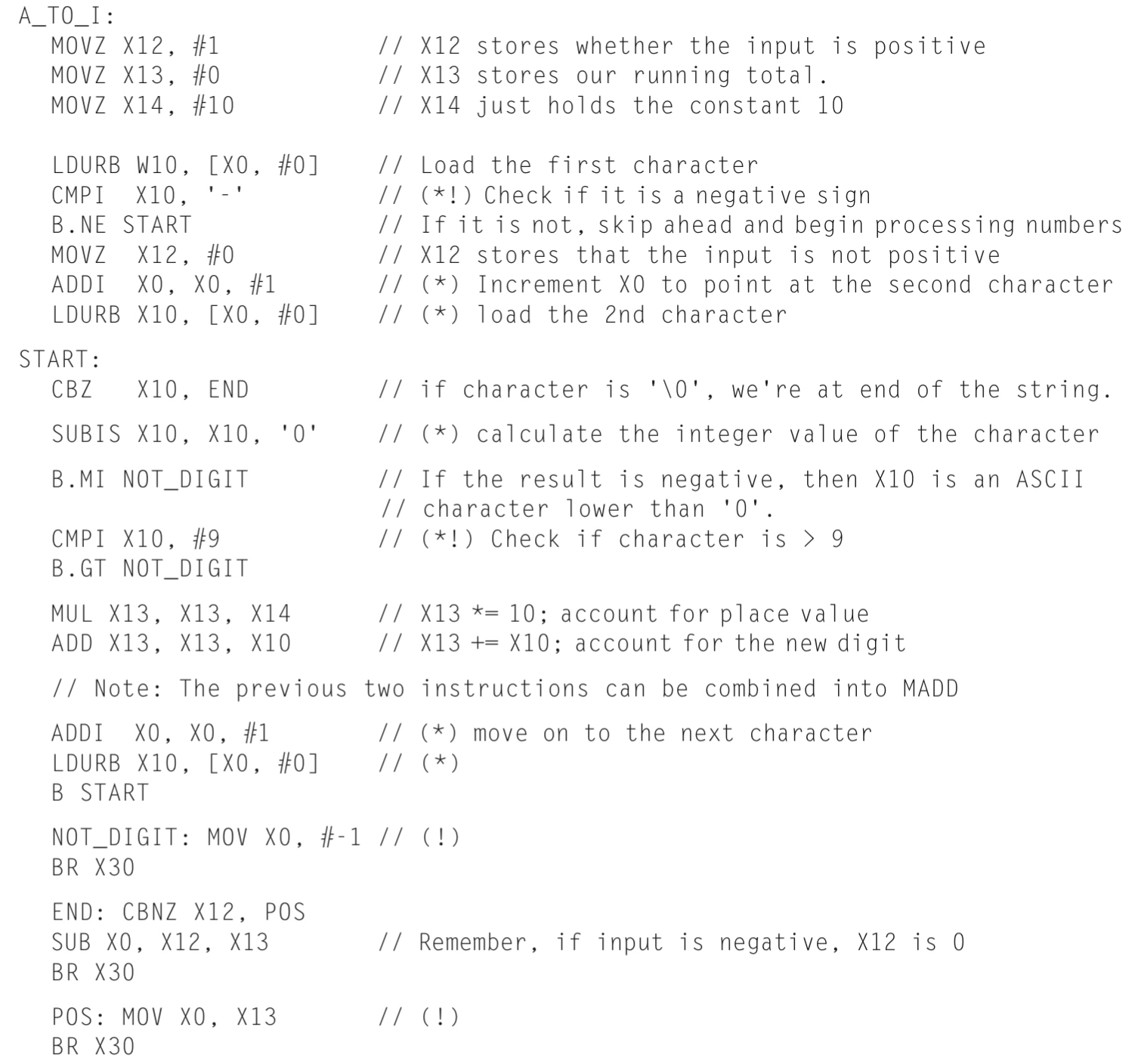 I want to change this LEGV8 ﻿code to armv7 ﻿code | Chegg.com