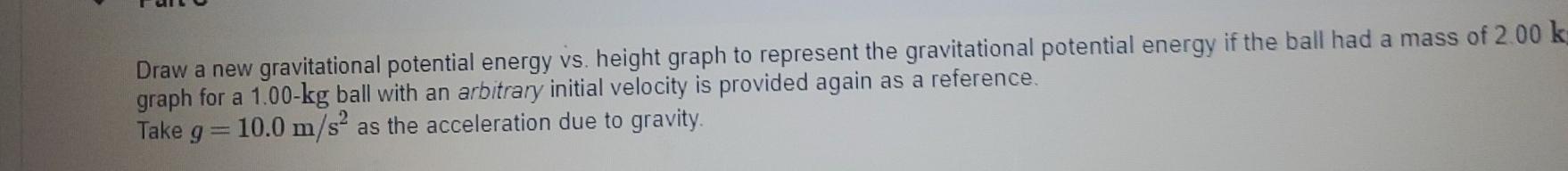 Solved Draw a new gravitational potential energy vs. height | Chegg.com