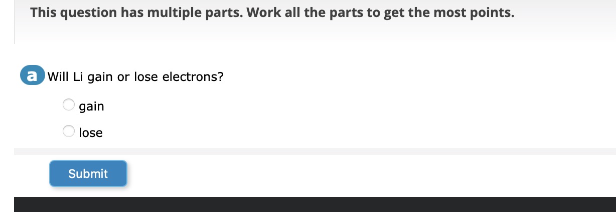 Solved This question has multiple parts. Work all the parts | Chegg.com