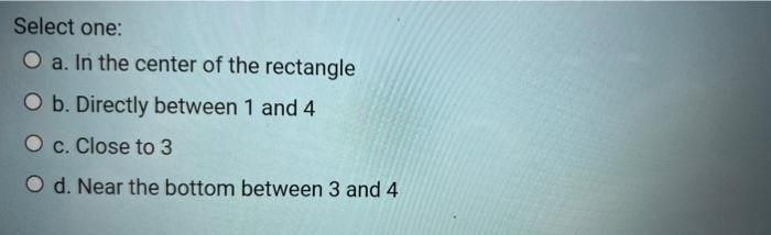 Solved Where is the center of mass for the rectangle in the | Chegg.com