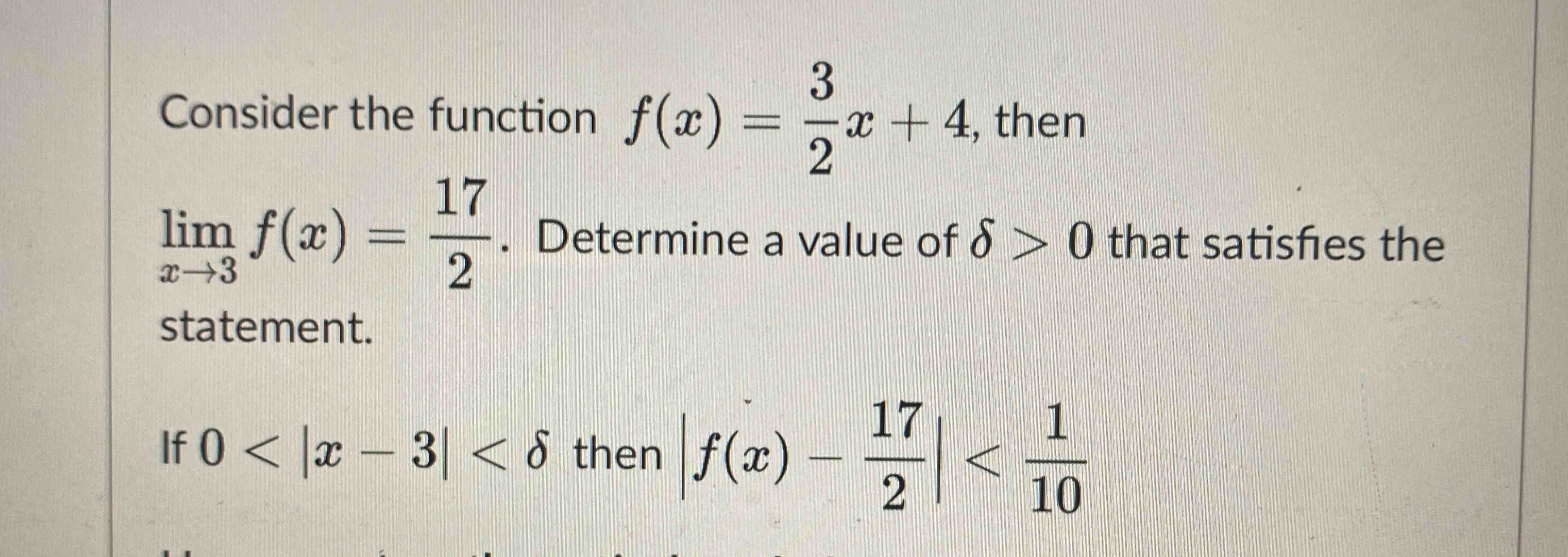 Solved Consider the function f(x)=32x+4, | Chegg.com