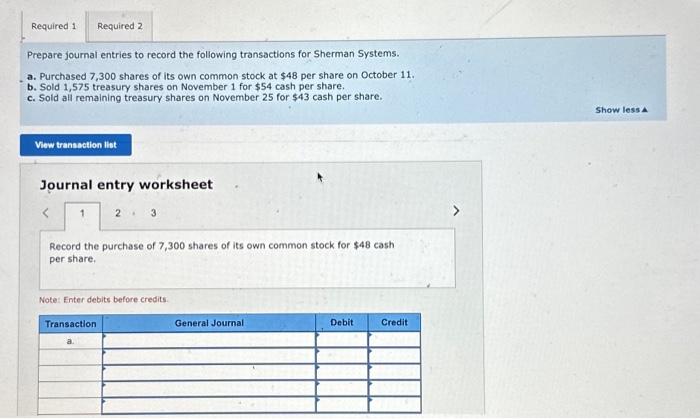 Solved Exercise 11−14 (Algo) Recording and reporting | Chegg.com