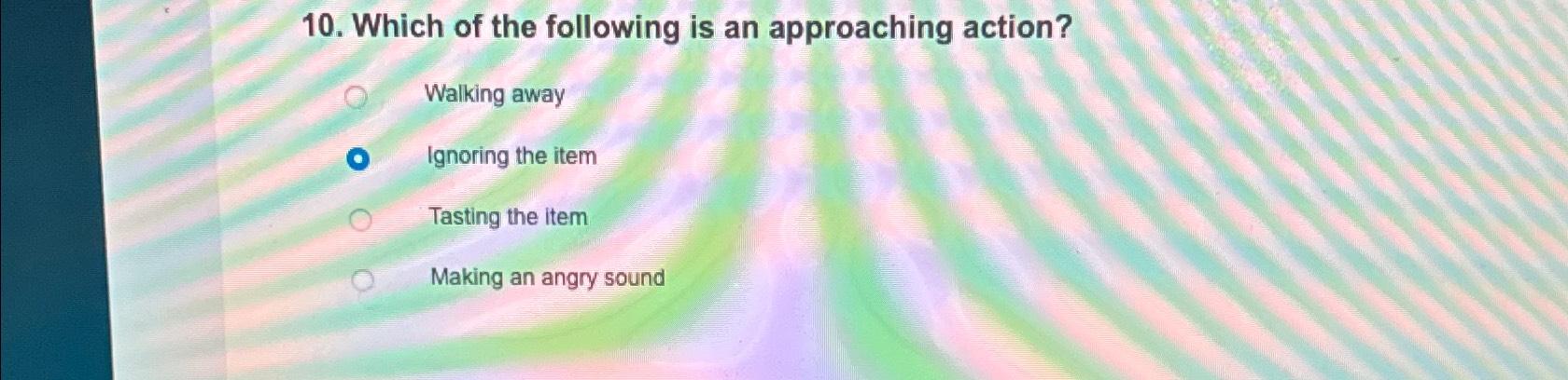 Solved Which of the following is an approaching | Chegg.com