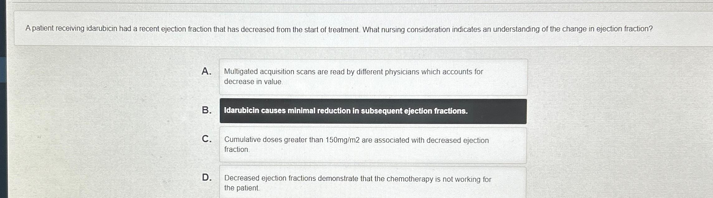 Solved A. ﻿Multigated acquisition scans are read by | Chegg.com