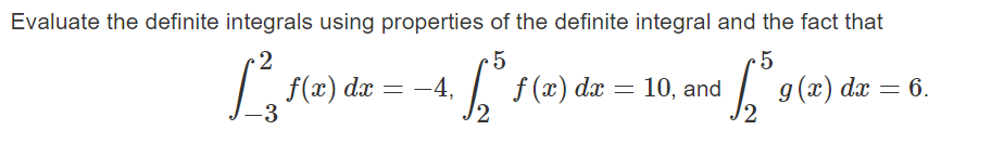 Solved Evaluate the definite integrals using properties of | Chegg.com