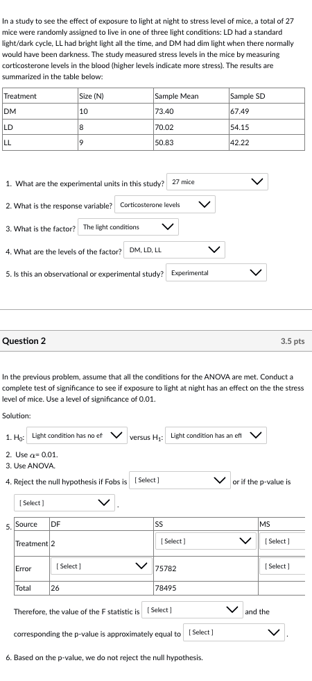 Solved Just need answers for second question!!!! in a study | Chegg.com