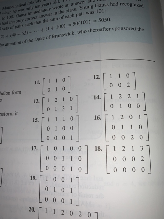 Solved Gauss had recognized Mathematical folklore il e when | Chegg.com