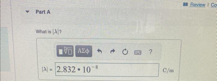 Solved A very long wire carries a uniform linear charge | Chegg.com