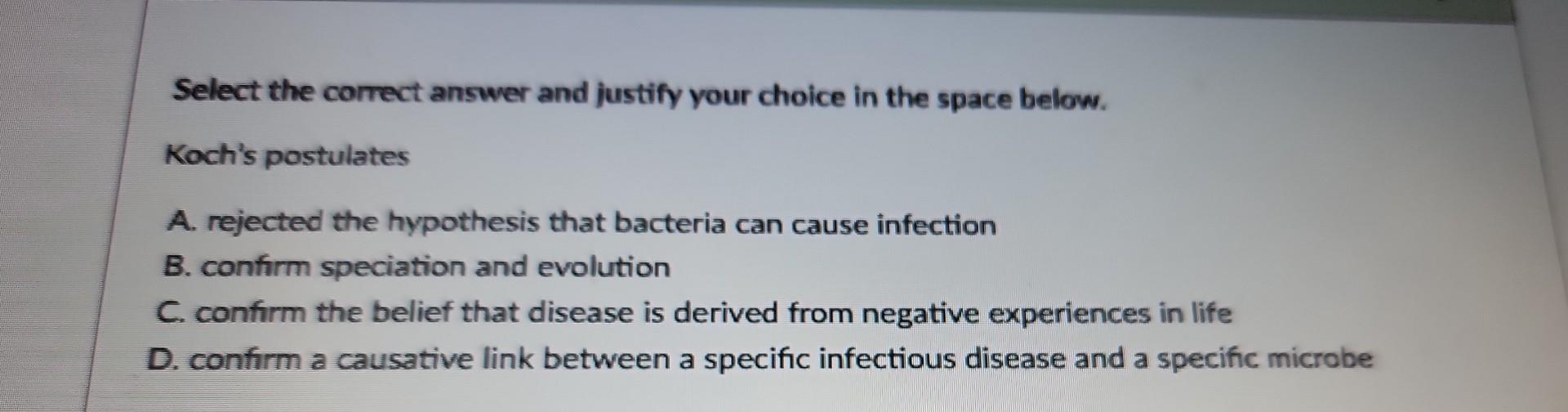 Solved Select the correct answer and justify your choice in | Chegg.com