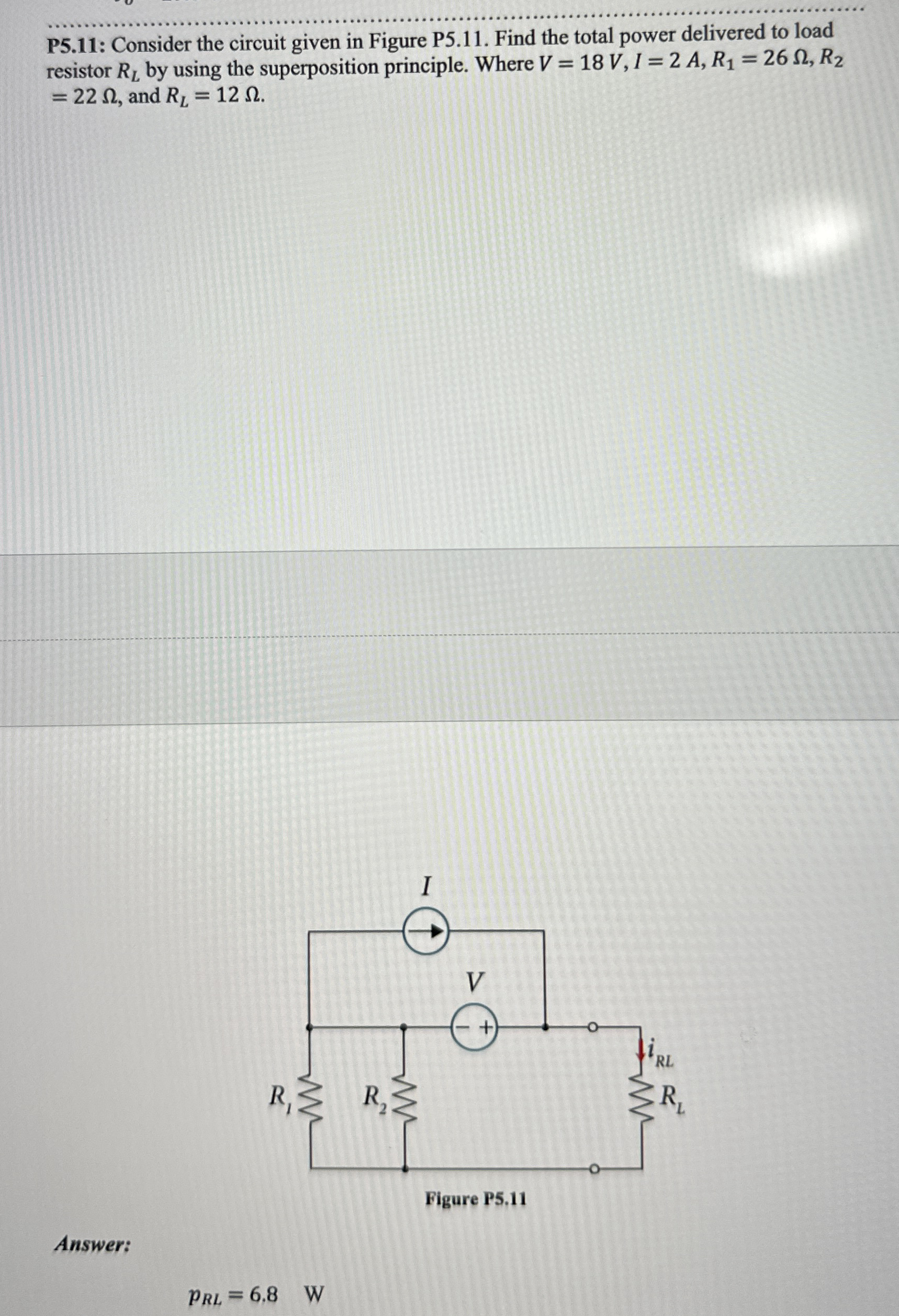 Solved P5.11: Consider the circuit given in Figure P5.11. | Chegg.com