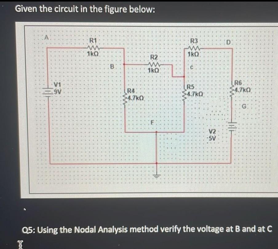 Solved Given the circuit in the figure below: A R3 D R1 w | Chegg.com