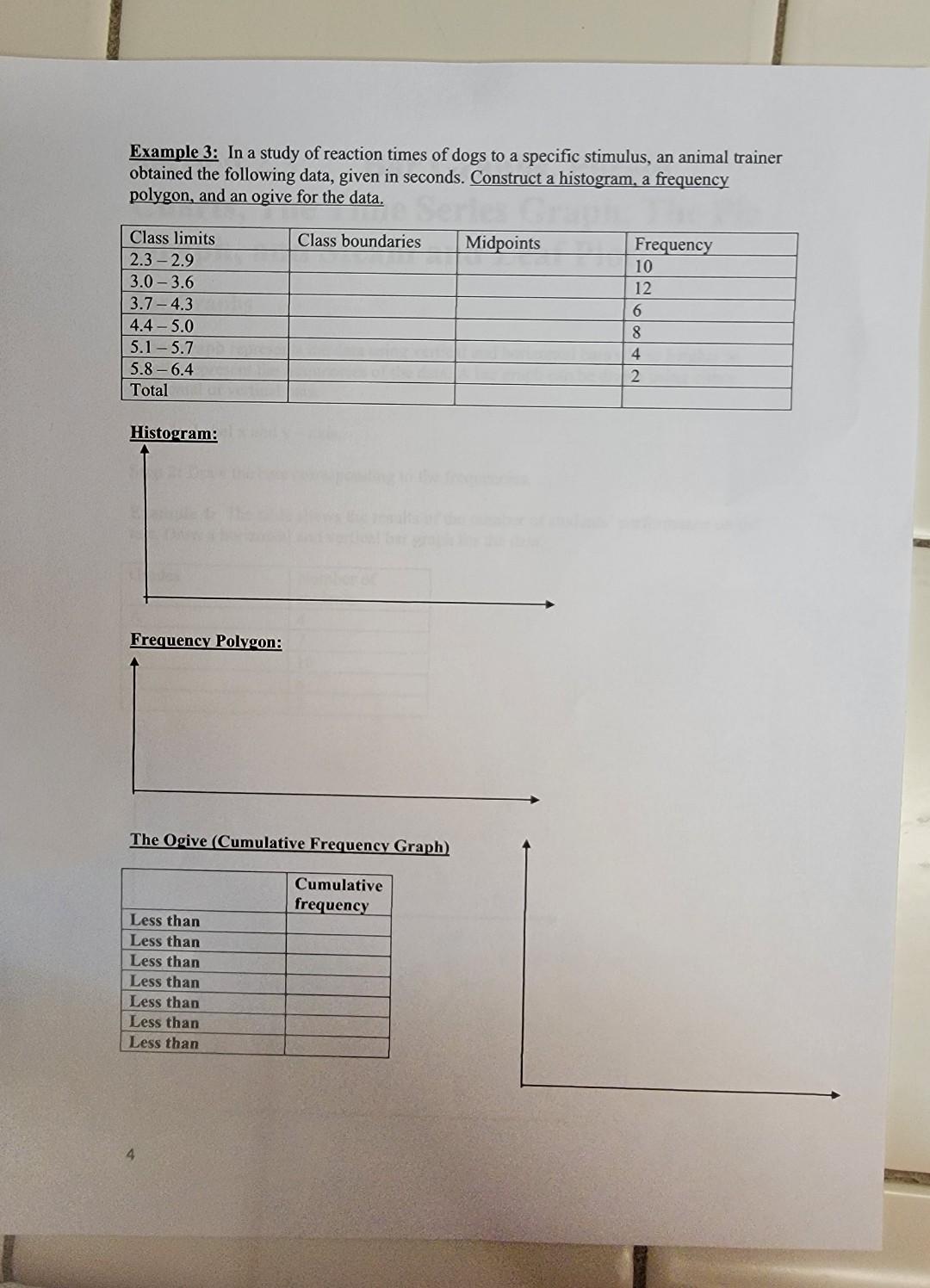 Solved Section 2.3 Bar Graphs, Pareto Charts, The Time | Chegg.com