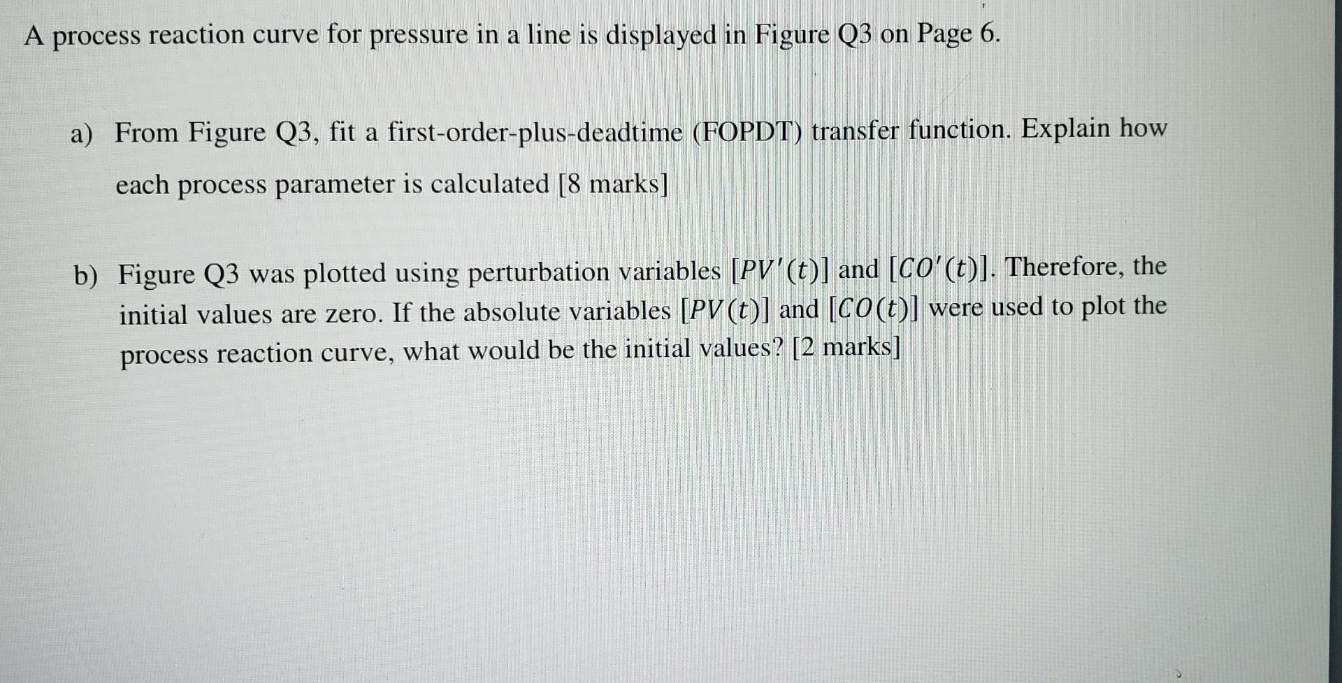 Solved Figure Q3: Process Reaction Curve 11 -10 -209 10 20 | Chegg.com