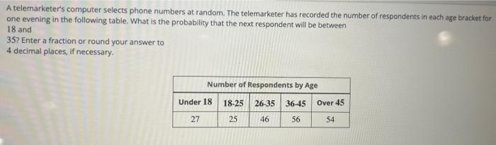 Solved A telemarketer's computer selects phone numbers at | Chegg.com