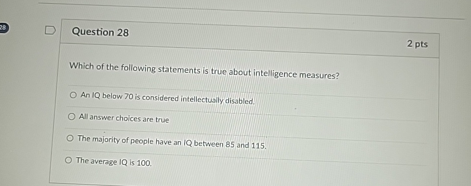 Solved Question 282 ﻿ptsWhich of the following statements is | Chegg.com