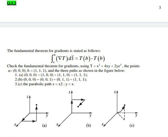 Solved 03 The fundamental theorem for gradients is stated as | Chegg.com