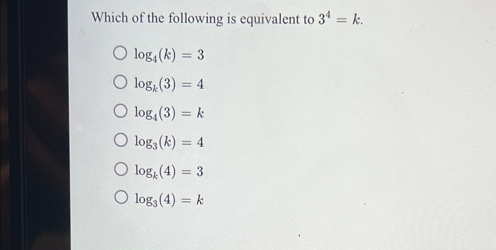 Solved Which of the following is equivalent to | Chegg.com