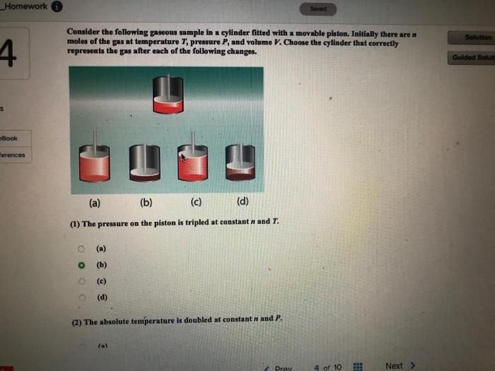 Solved Homework Solution 4 Consider the following gaseous | Chegg.com