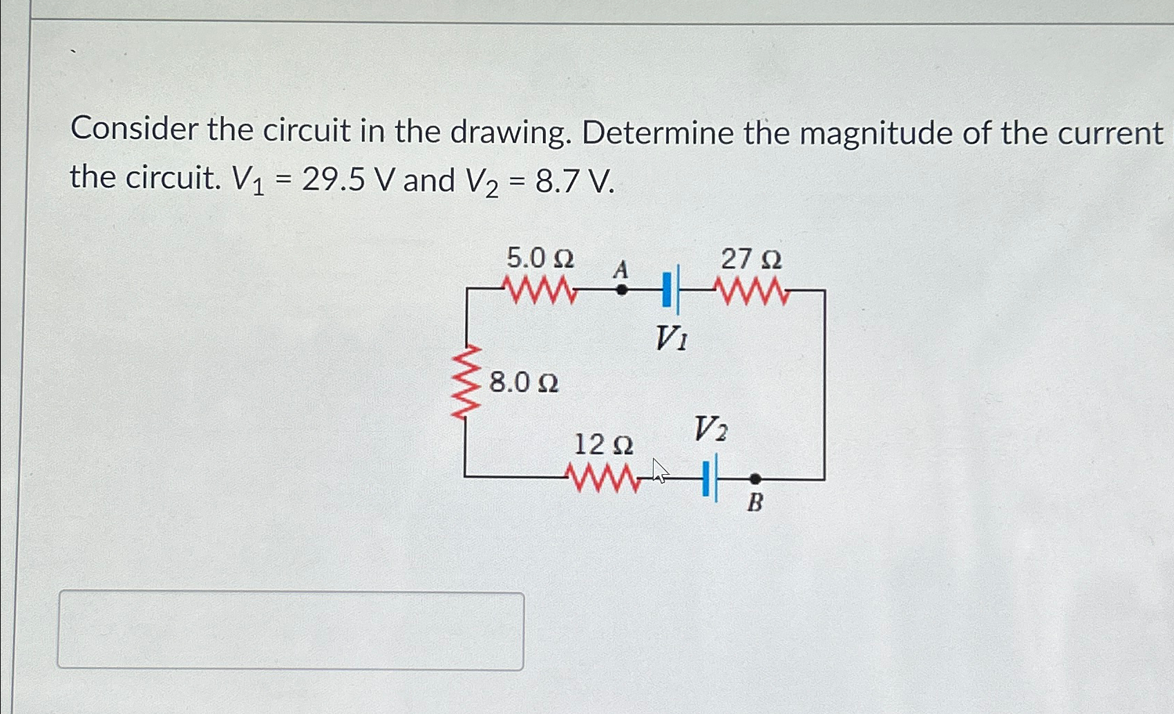 Solved Consider the circuit in the drawing. Determine the | Chegg.com