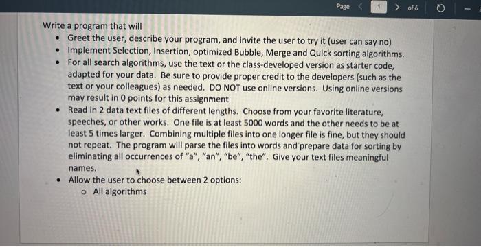 Solved Write a program that will - Greet the user, describe | Chegg.com