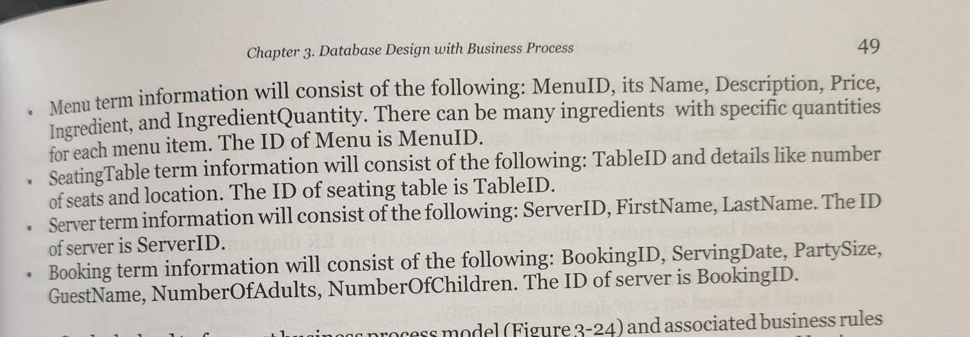 Solved Problem Solving Exercises 3-1. Study the restaurant | Chegg.com
