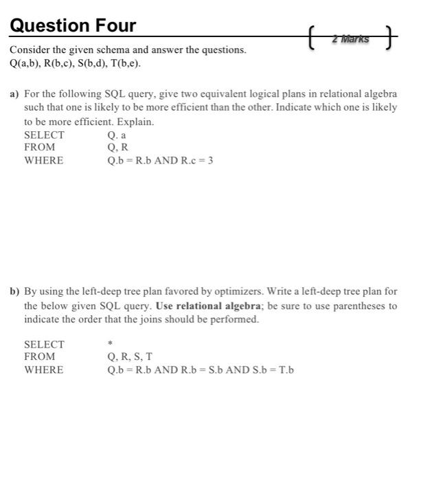 Solved Question Three Assume the following below given | Chegg.com