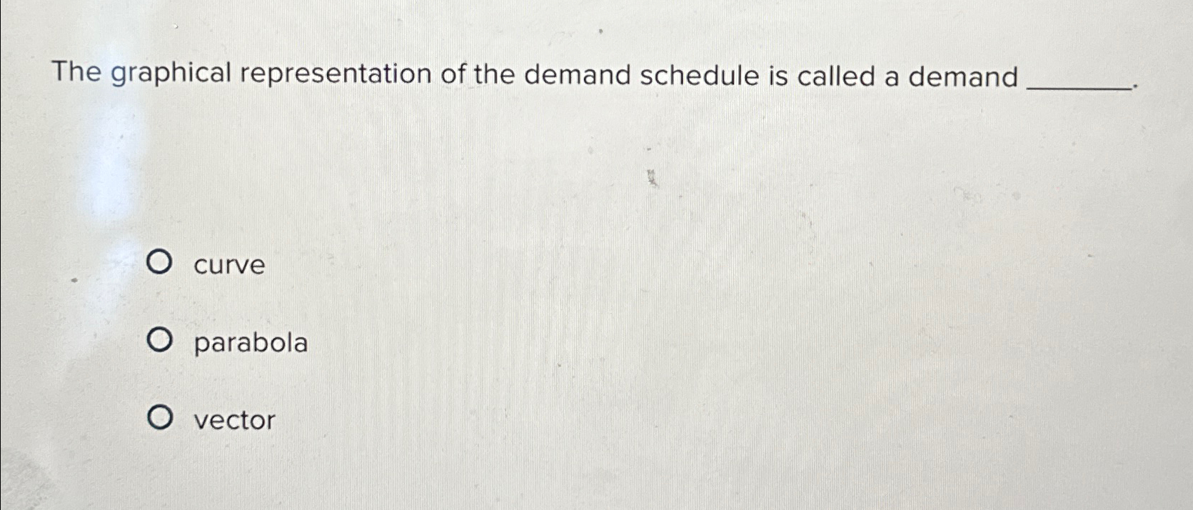 Solved The graphical representation of the demand schedule | Chegg.com
