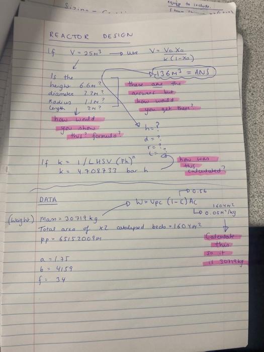Questions In Pinkdata Provided Fixed Bed Catalytic