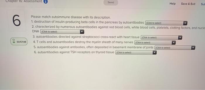 Solved Chapter 16: Assessment i Saved Help Save & Exit Sur 6 | Chegg.com
