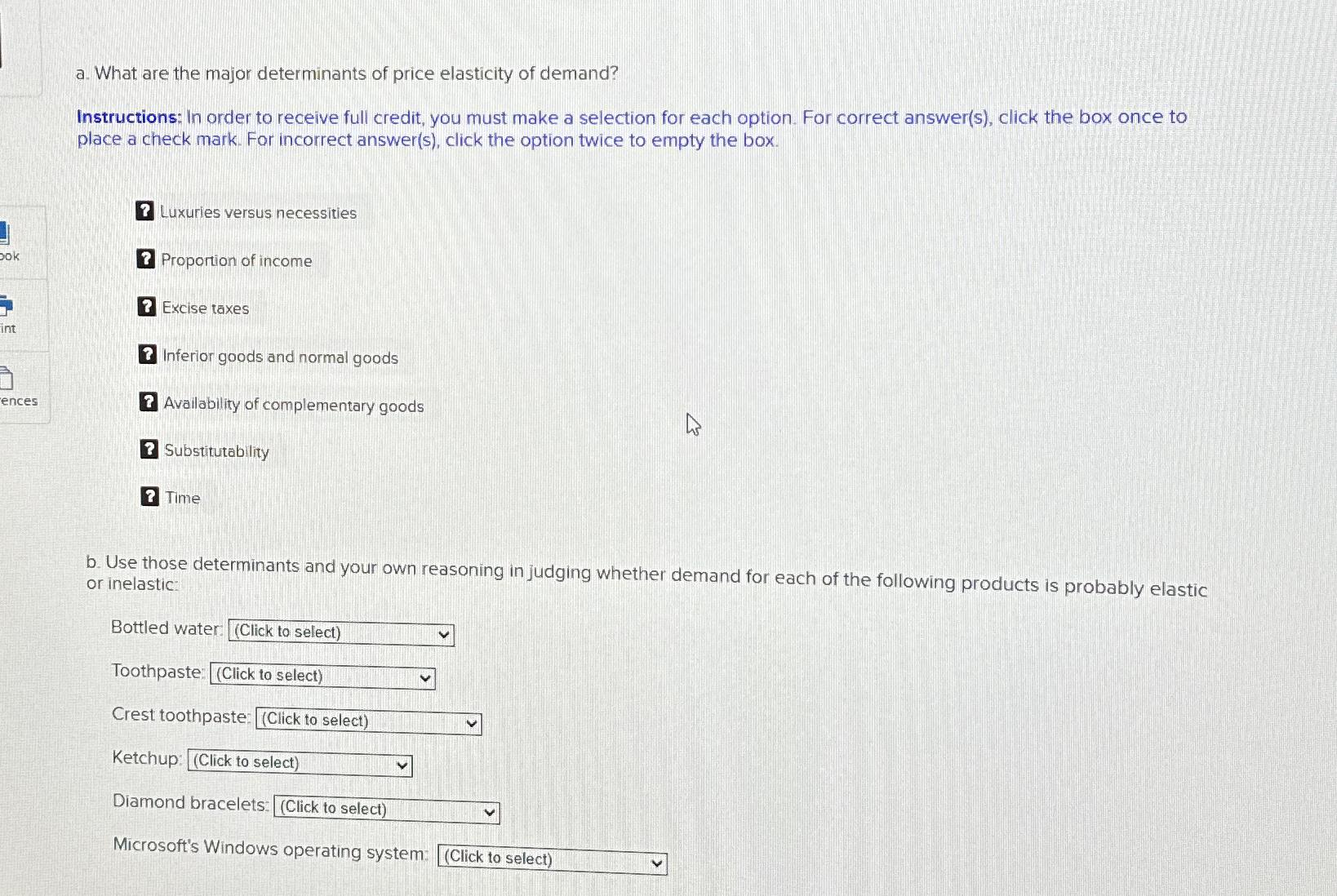 Solved a. ﻿What are the major determinants of price | Chegg.com
