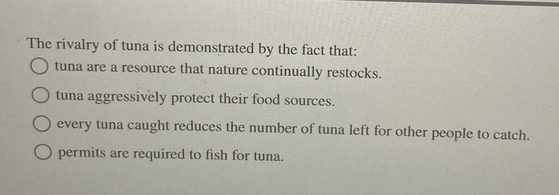 High Quality SOLUTION The rivalry of tuna is demonstrated by the fact ...