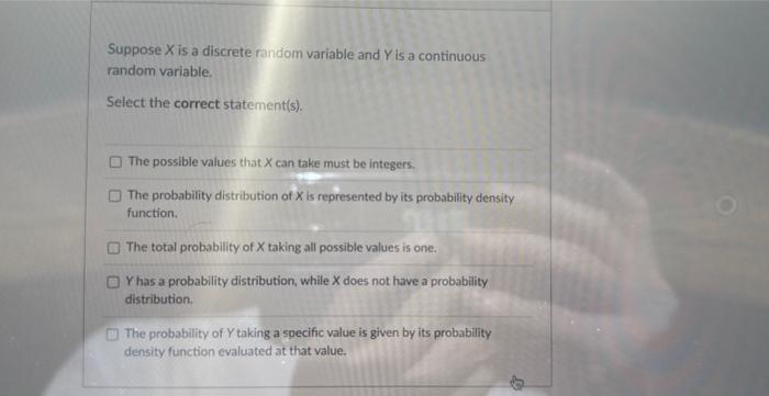 Solved Suppose X is a discrete random variable and Y is a | Chegg.com