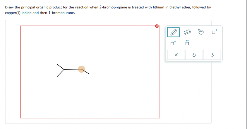 Solved Draw the principal organic product for the reaction | Chegg.com