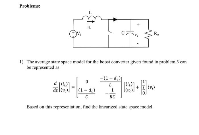 Solved Problems 1 The Average State Space Model For The