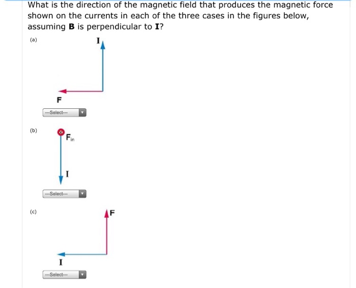 Solved What is the direction of a current that experiences | Chegg.com