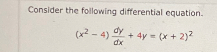 Solved Consider the following differential | Chegg.com