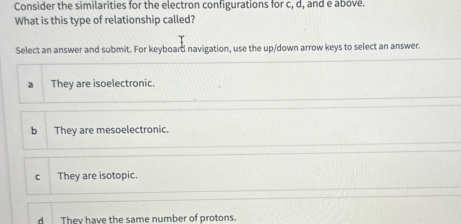 Solved Consider the similarities for the electron | Chegg.com