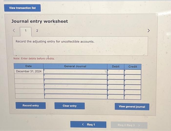 Solved Journal entry worksheet Record the adjusting entry | Chegg.com