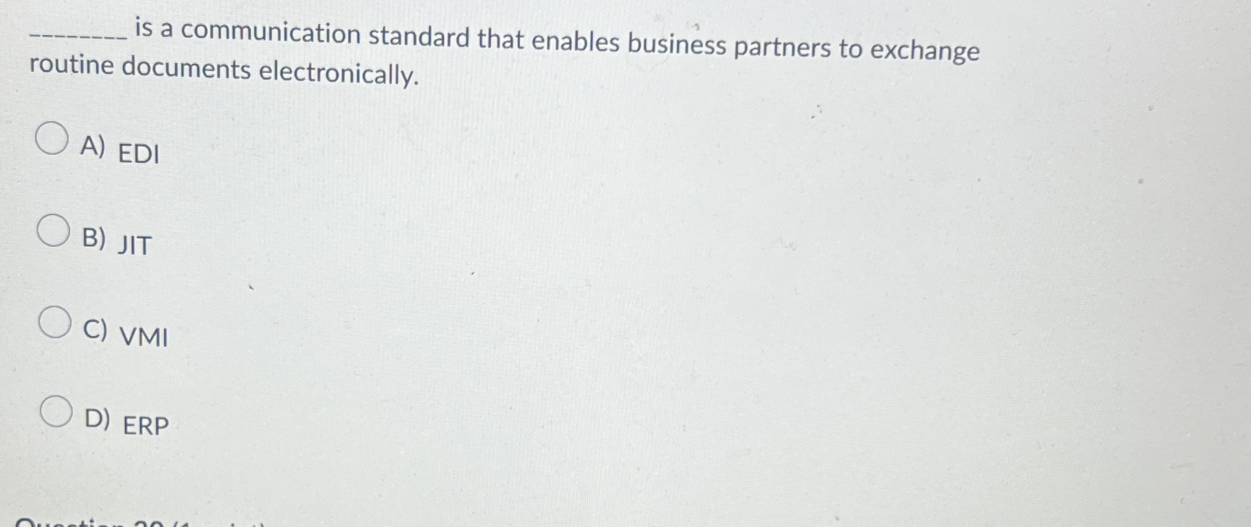 Solved q, ﻿is a communication standard that enables business | Chegg.com
