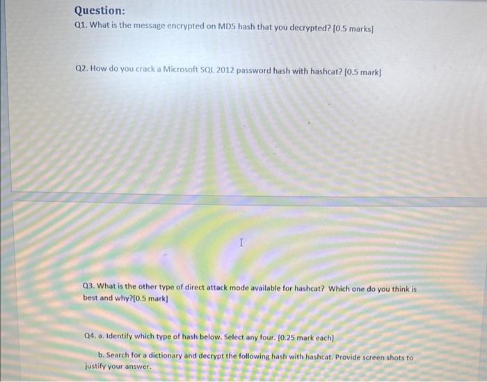 Solved Step by Step guide: 1. Download and unzip hashcat | Chegg.com