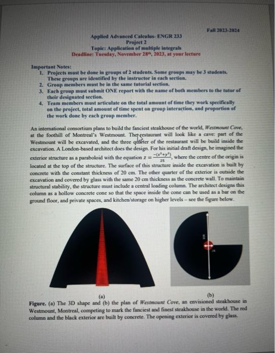 Fall 2023-2a24 Applied Advanced Calculus- KNGR 233 | Chegg.com